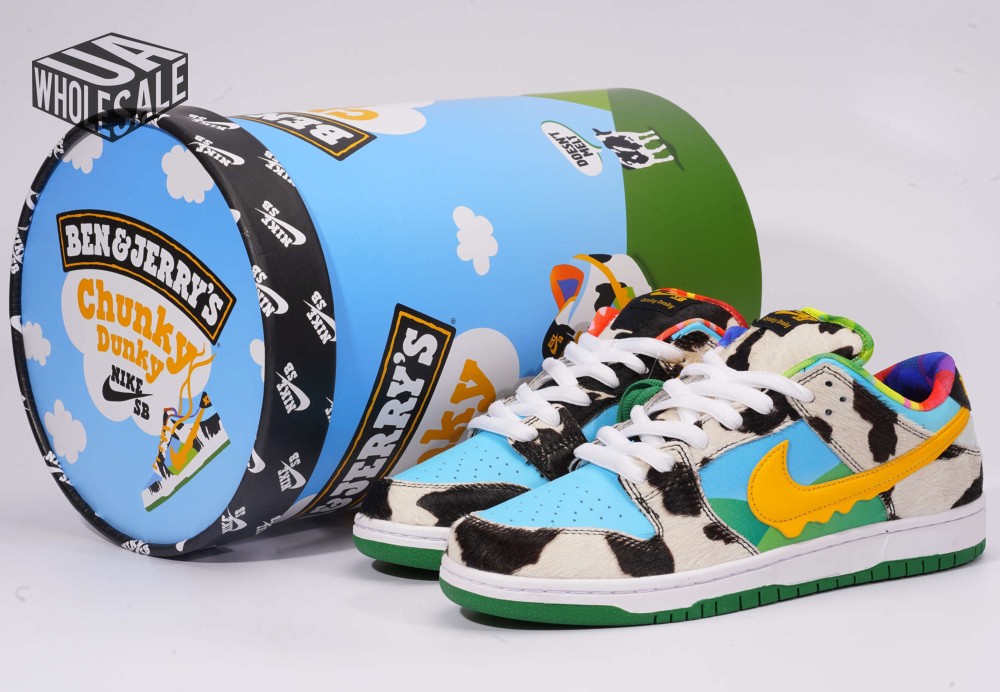 Nike SB Dunk Low Ben & Jerry's Chunky Dunky (With Special Barrel Box ...